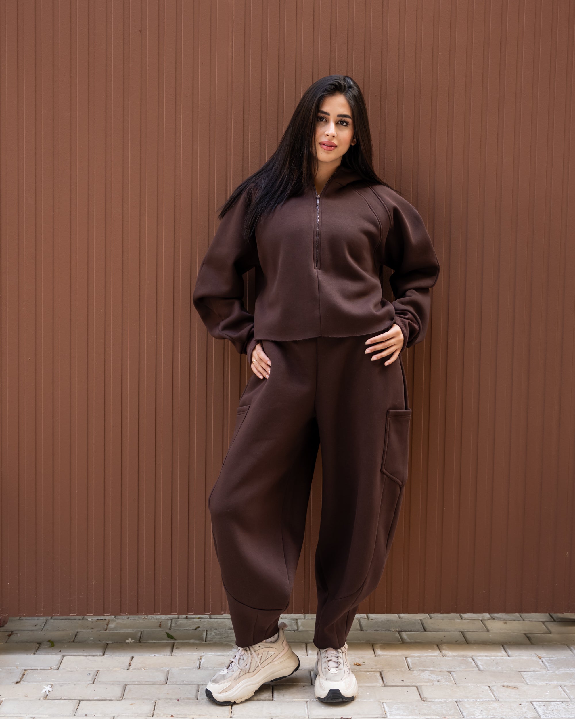 Barrel Set In Brown – Aya Osama Couture