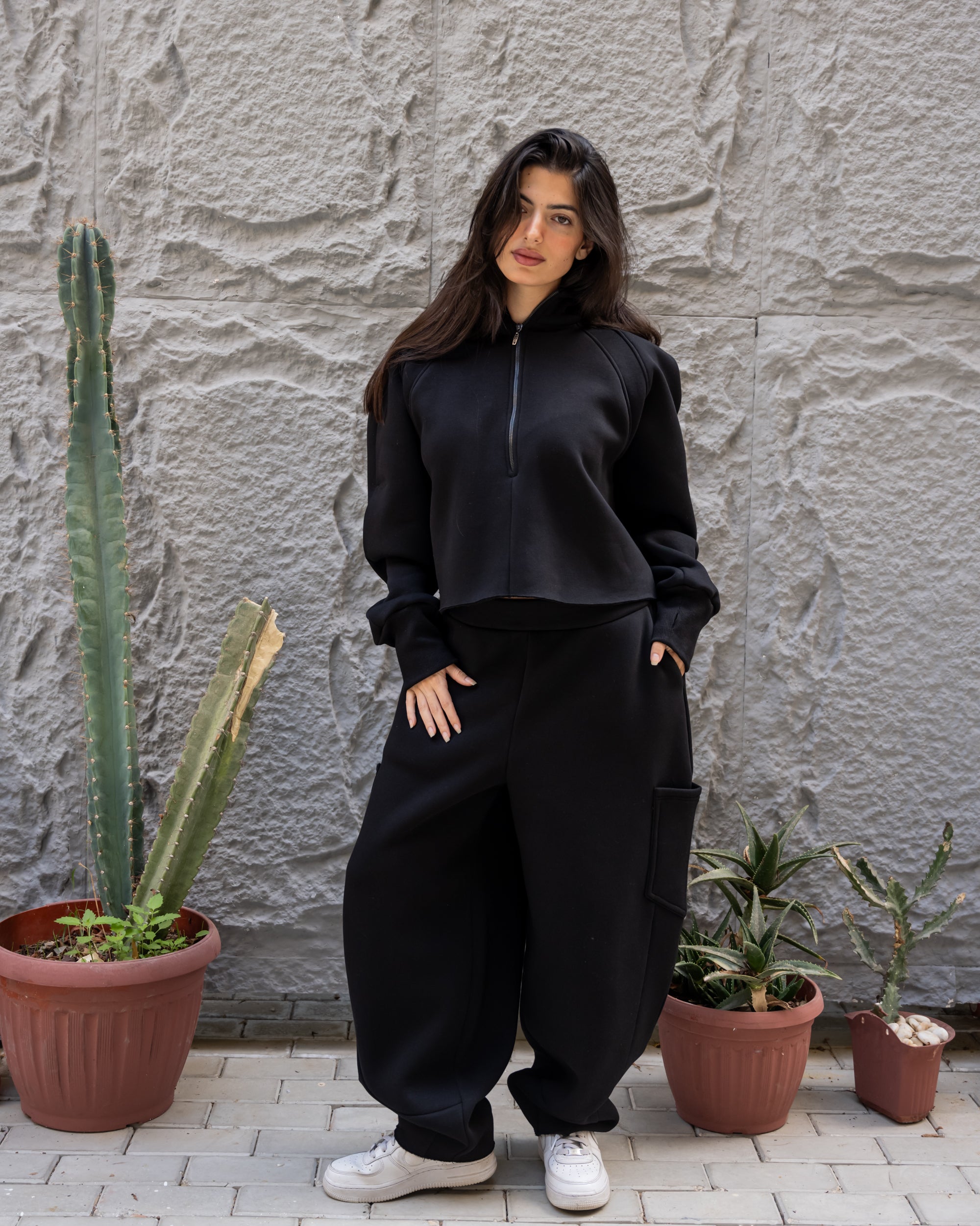 Barrel Set In Black – Aya Osama Couture